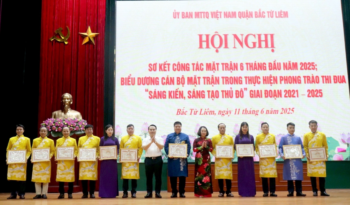 Quận Bắc Từ Liêm sơ kết công tác Mặt trận 6 tháng năm 2025