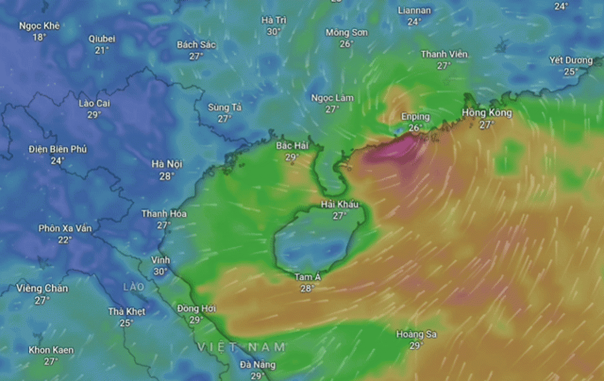 Tin bão mới nhất: Bão số 3 giảm 1 cấp nhưng khả năng mạnh trở lại khi vào Vịnh Bắc Bộ